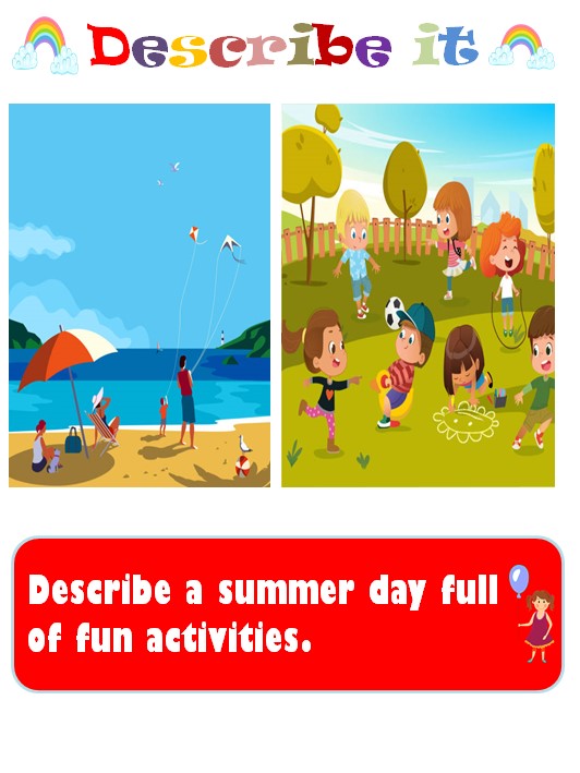 Summer vocabulary ( +24 Vocab + Summer activities description )+ summer ...