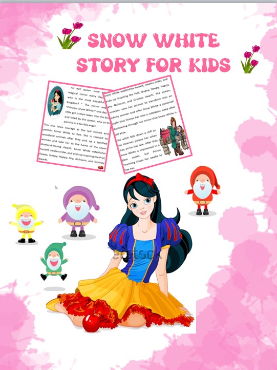 Snow White and the Seven Dwarfs Story + Coloring+ Snow white Activity ...
