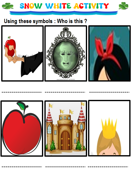 Snow White and the Seven Dwarfs Story + Coloring+ Snow white Activity ...