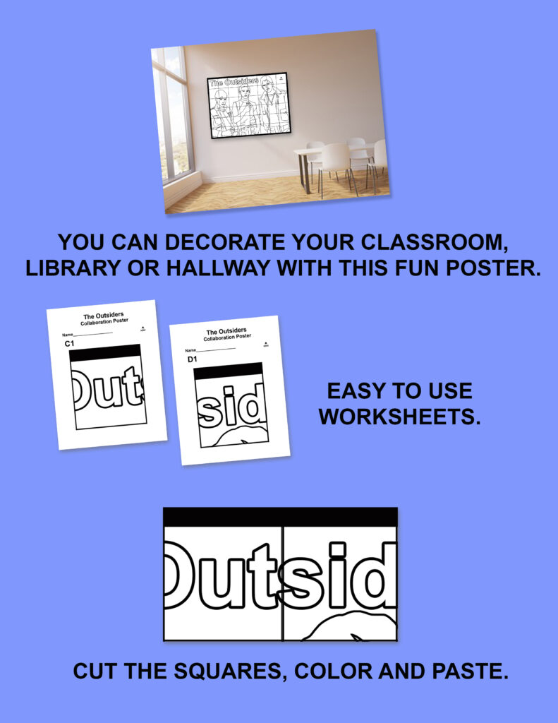 The Outsiders Novel Collaboration Poster | Made By Teachers
