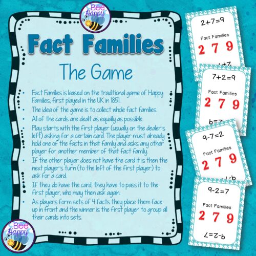 Fact Families Game | Sums Within 10 and 20 - Made By Teachers