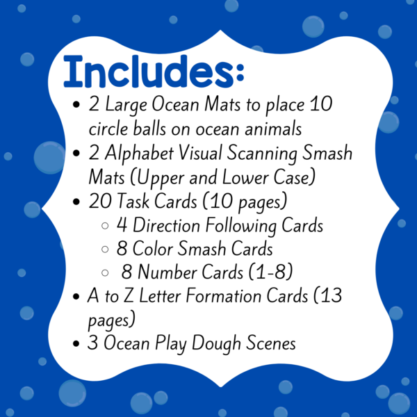 Ocean Fine Motor Mats and Cards | Made By Teachers