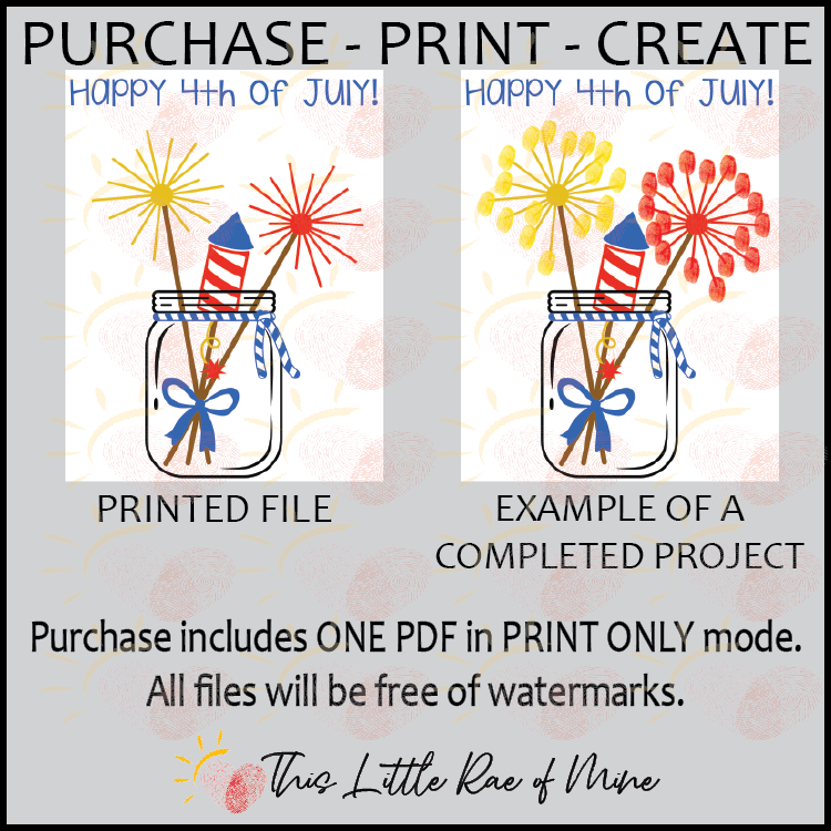 Happy 4th of July - Sparklers - USA - Patriotic - printable ...