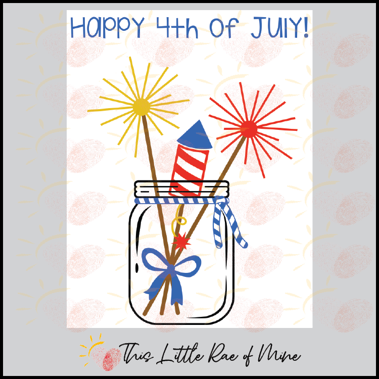 Happy 4th of July - Sparklers - USA - Patriotic - printable ...