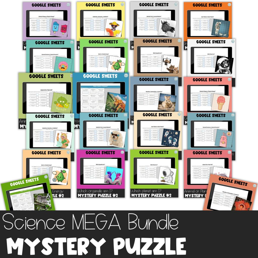 Science Puzzles MEGA Bundle - Pixel Art Mystery Pictures - Earth, Life ...