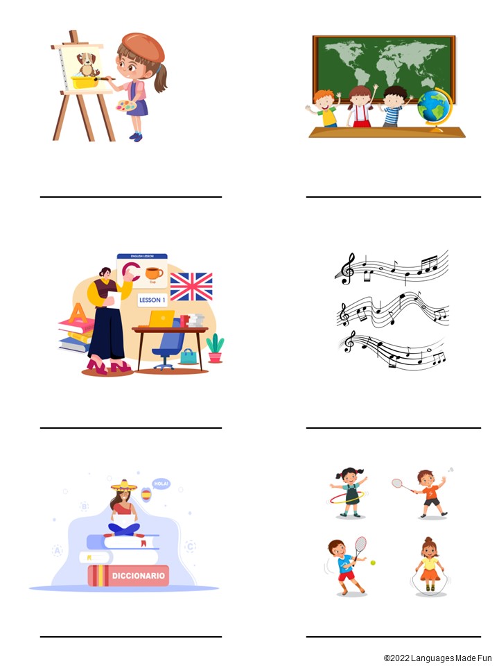 Les matières - School Subjects in French | Made By Teachers