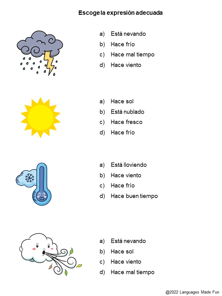 Spanish Weather Activities - ¿Qué tiempo hace? | Made By Teachers