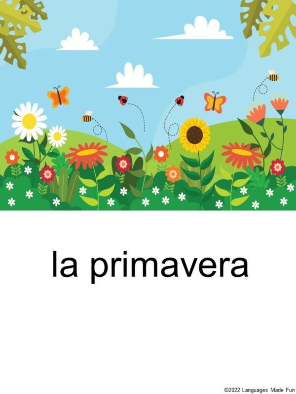 Seasons of the Year in Spanish - las estaciones del año - Made By Teachers
