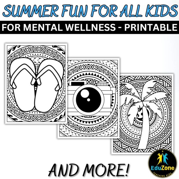Printable Summer Mandala Coloring Pages - Fun & Relaxing Activity for ...