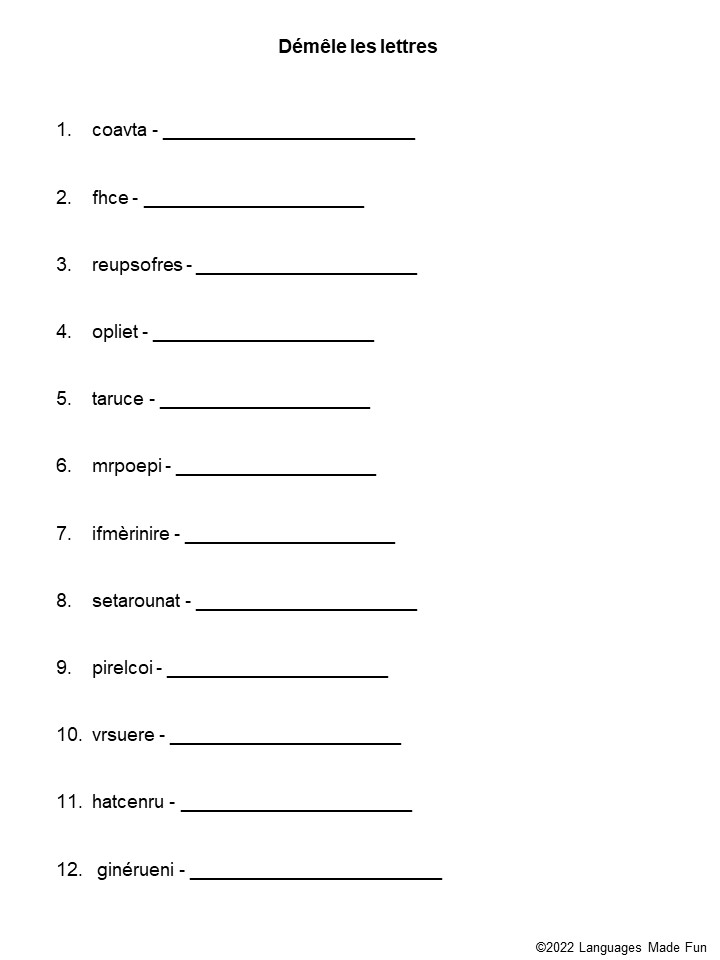 Les Métiers - Jobs in French | Made By Teachers