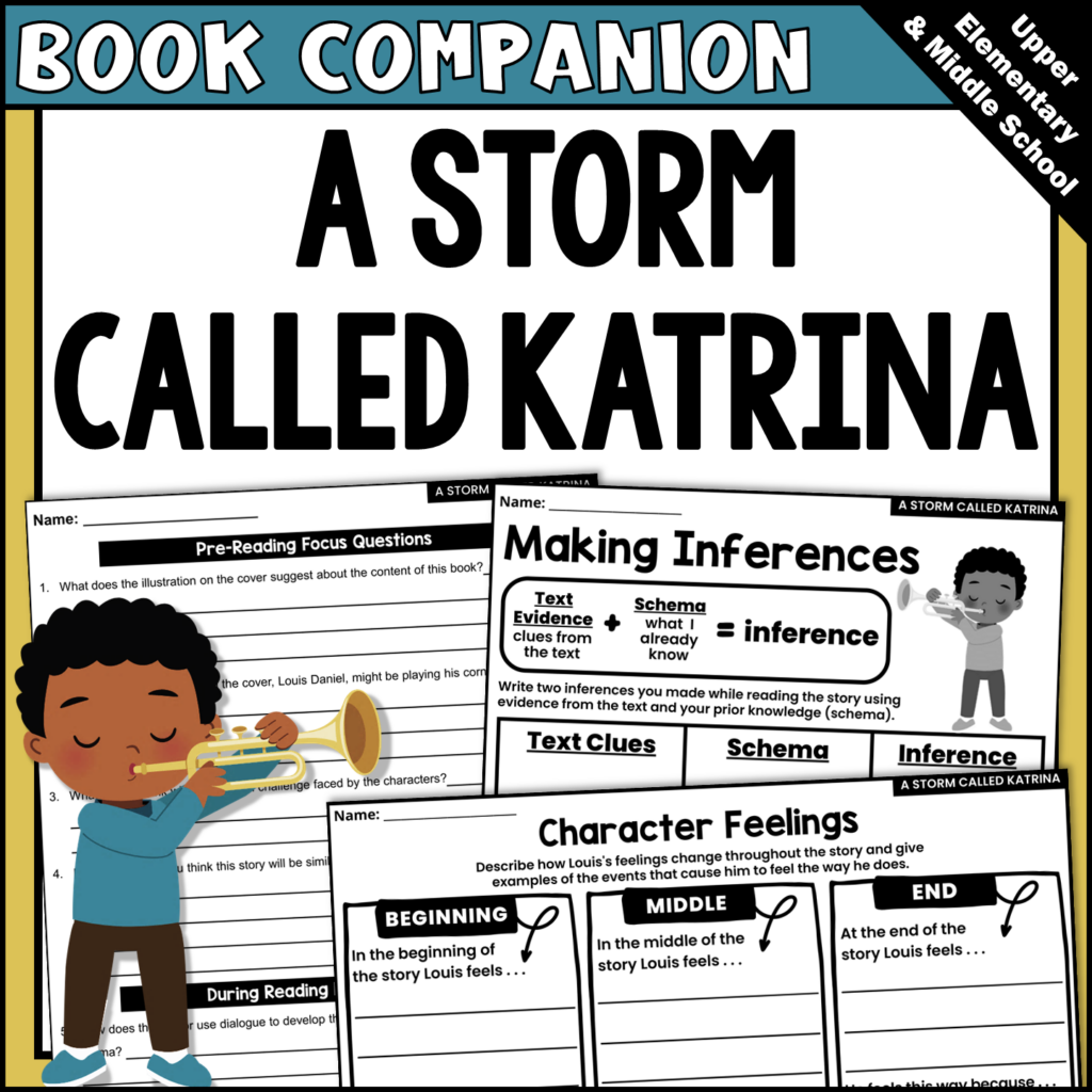 A Storm Called Katrina Book Companion Activities | Made By Teachers