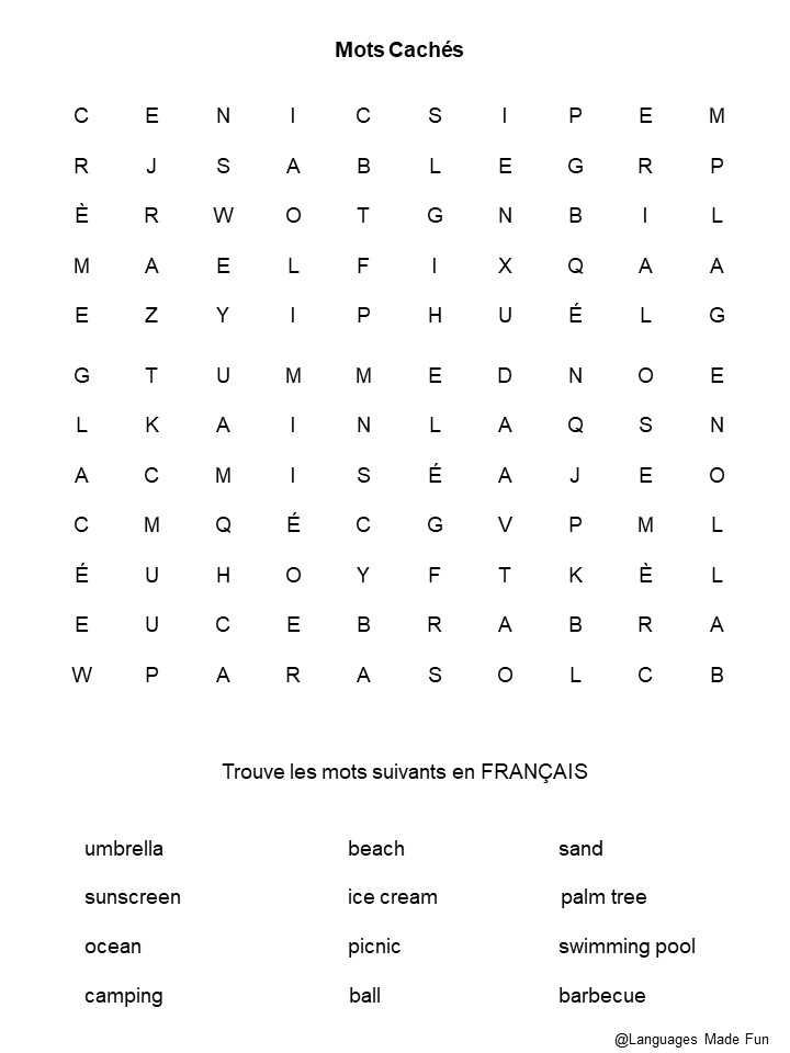 L'été - French Summer Activities | Made By Teachers