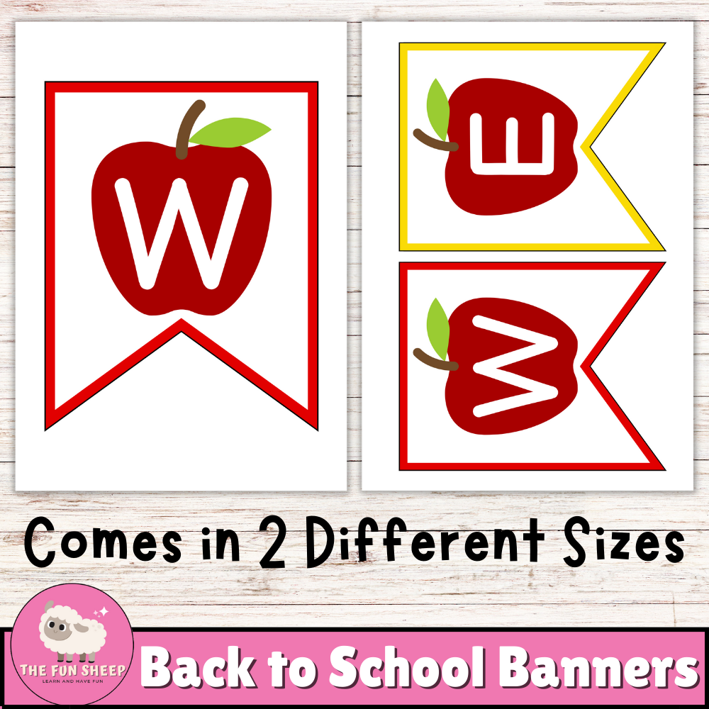 Back to School Banners | Classroom Back to School DIY Decor - SET OF 2 ...