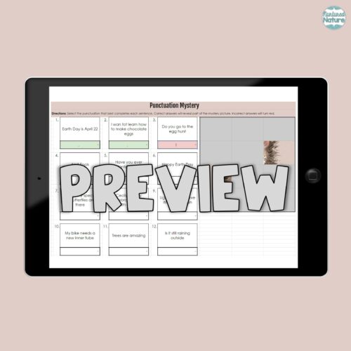 April Sentence Ending Punctuation Digital Pixel Art Mystery Puzzle ...