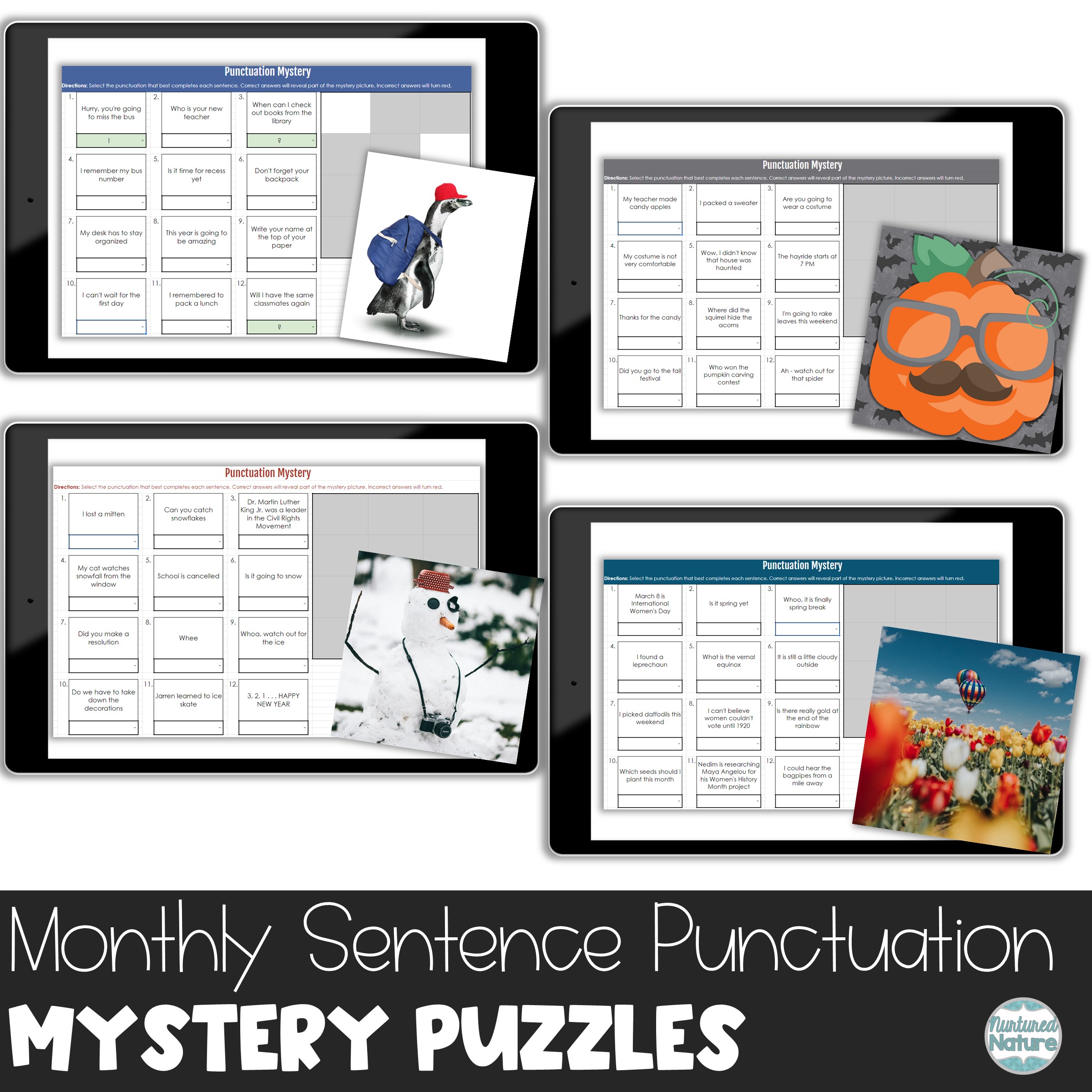 ELA - Pixel Art Mystery Puzzles | Made By Teachers