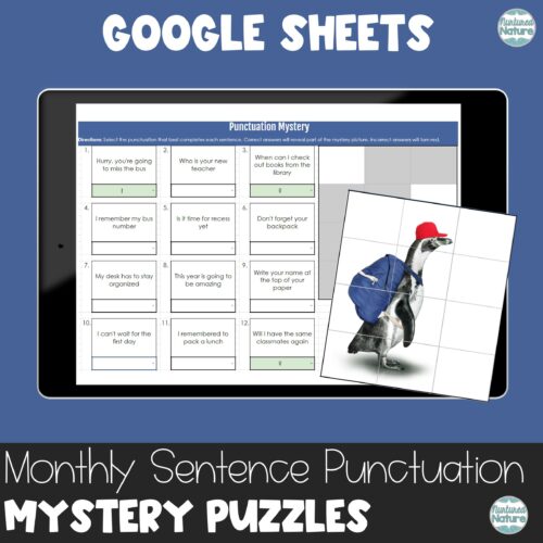 Full Year Sentence Ending Punctuation Digital Pixel Art Mystery Puzzle ...