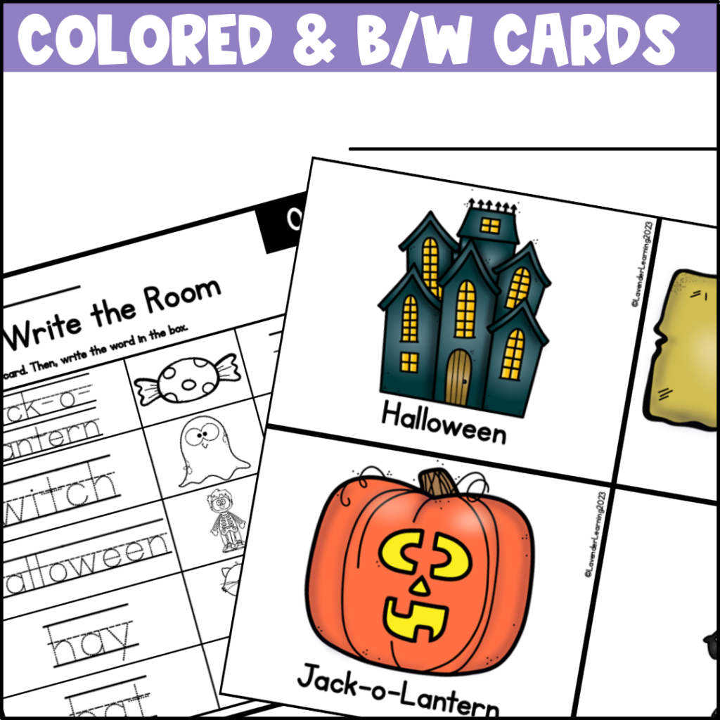 October Write the Room Activity - Halloween Write the Room - Fall Write ...
