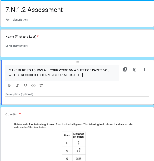 Complete Online Distance Learning 7th Math Compare/OrderRational ...