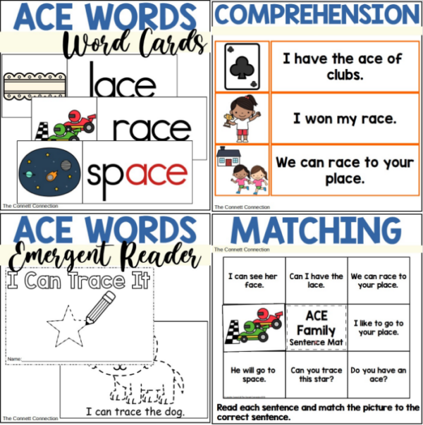 ACE Words Worksheets and Hands On Centers Bundle | Made By Teachers