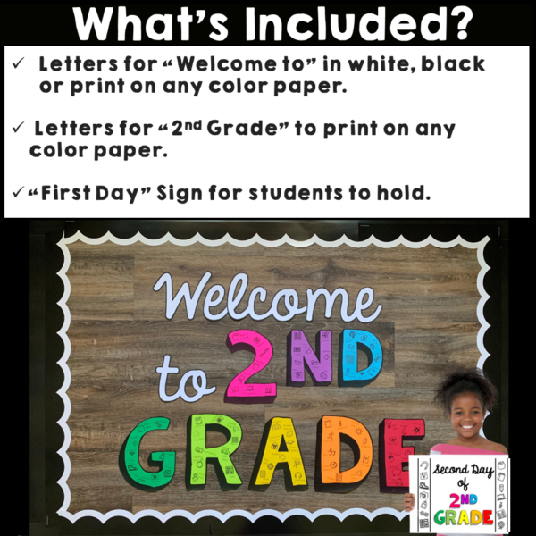 Back to School 2nd Grade Bulletin Board | Classroom Decor - Made By ...
