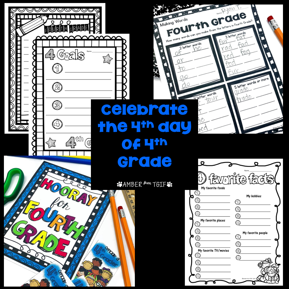 Back to School 4th Grade | First Week of School Fourth Grade Activities ...