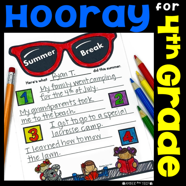 Back to School 4th Grade | First Week of School Fourth Grade Activities ...
