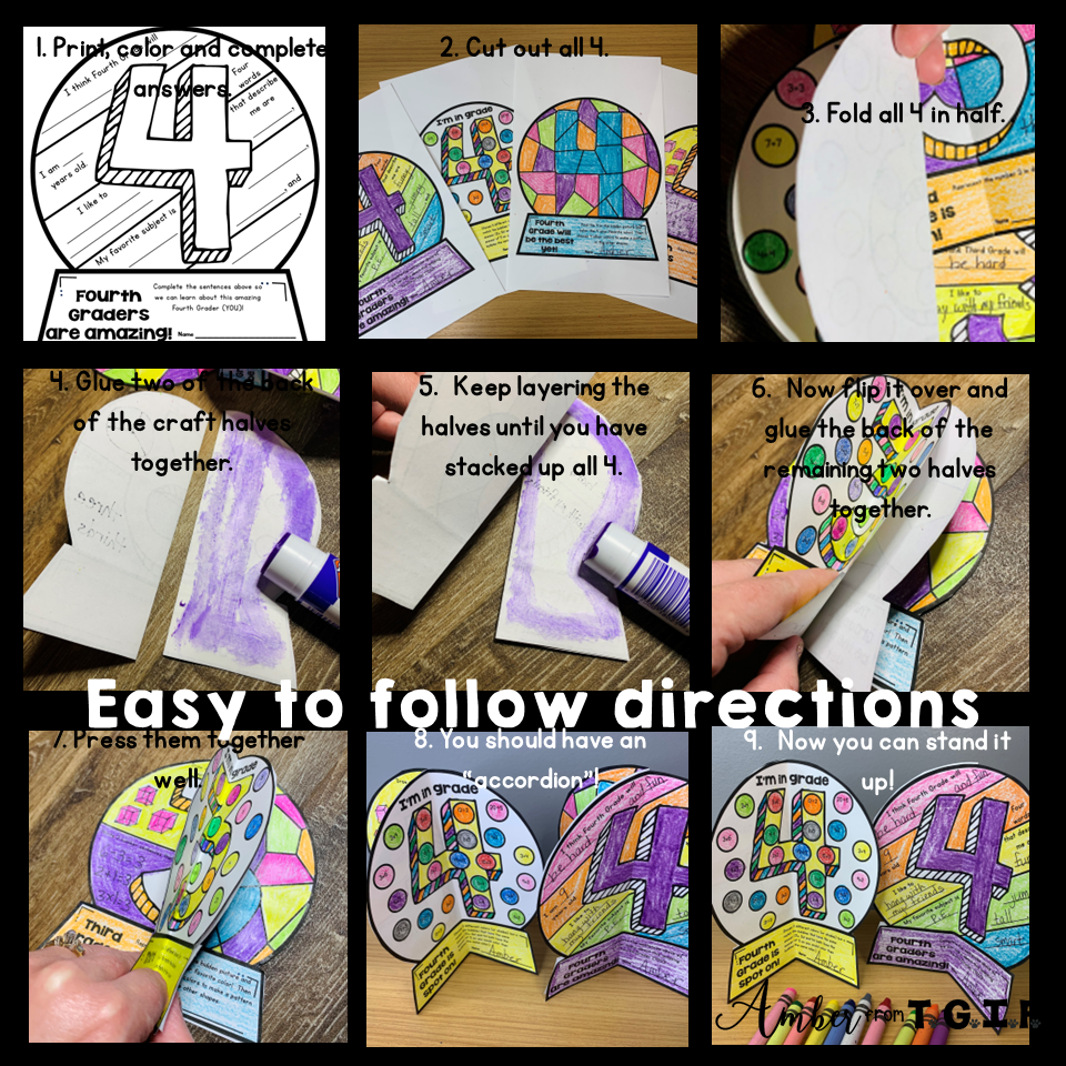 Back to School 4th Grade Craft and Activities | Made By Teachers