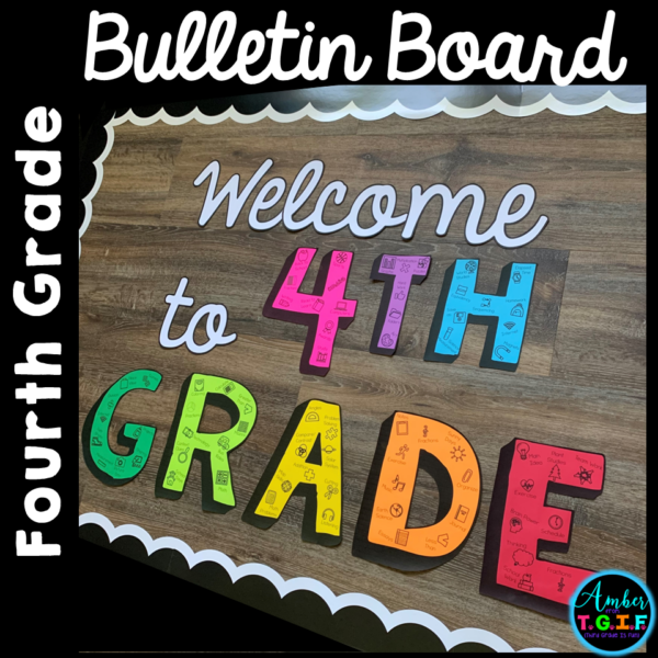 Back to School 4th Grade Bulletin Board | Classroom Decor | Made By ...