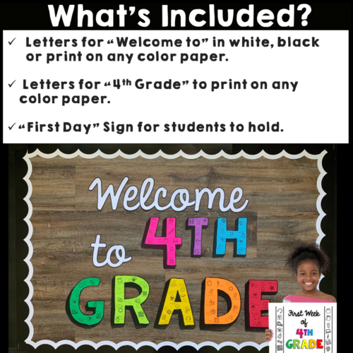 Back to School 4th Grade Bulletin Board | Classroom Decor | Made By ...