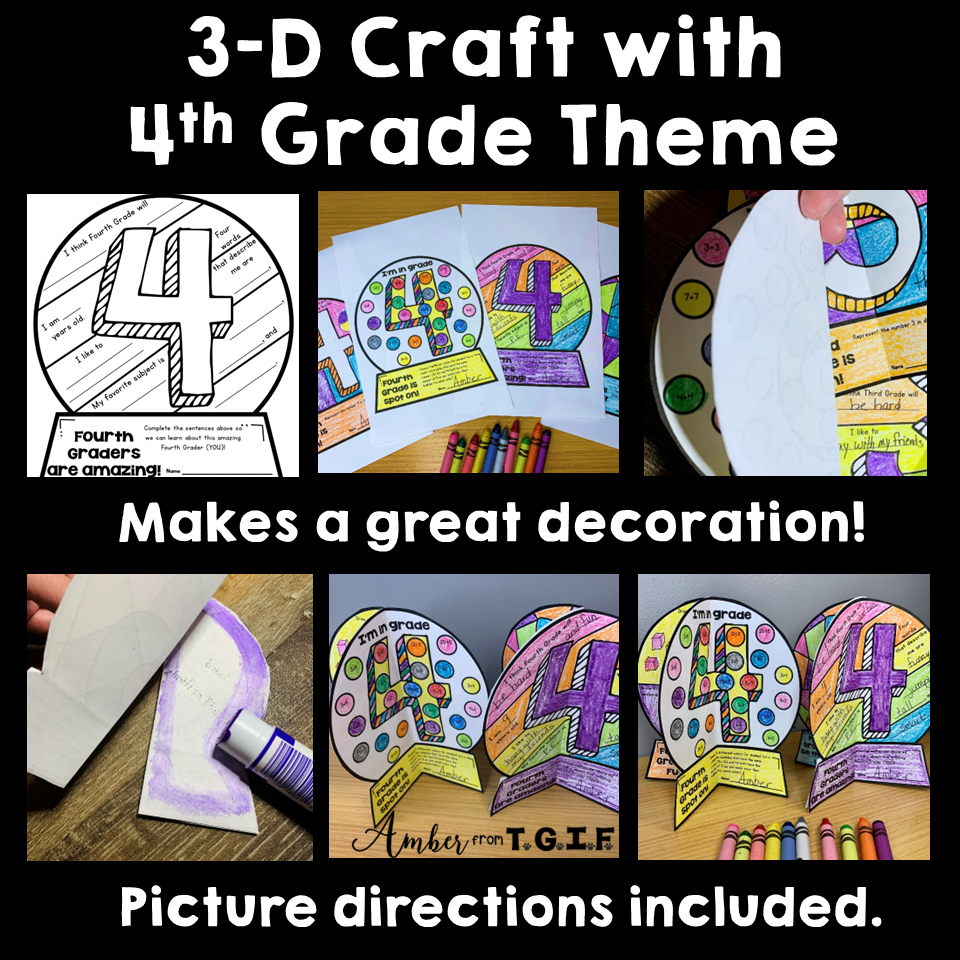 4th Grade Back to School Activities and Bulletin Board BUNDLE | Made By ...