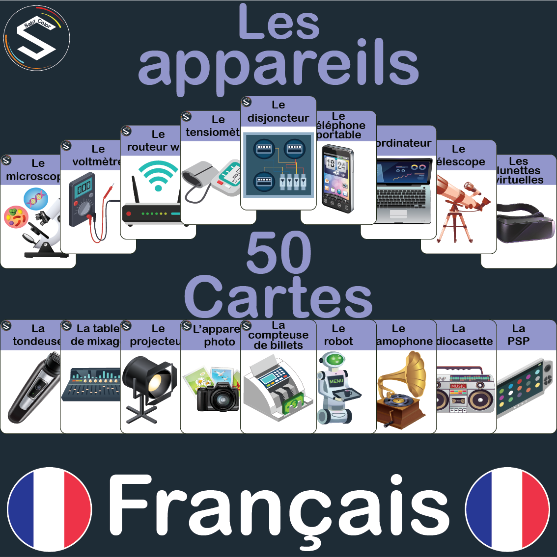 FRENCH Music Vocabulary Flashcards | vocabulaire de la musique (9x6cm ...
