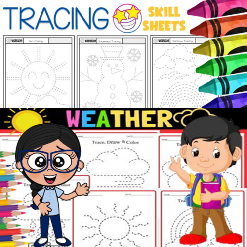 Tracing the Elements: Weather Coloring Book! | Made By Teachers
