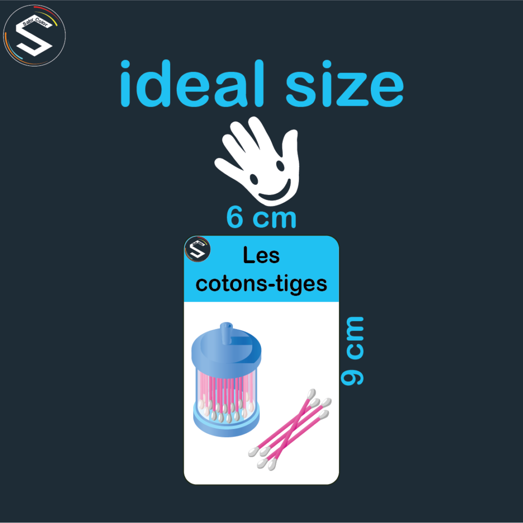 French body Hygiene lexicon, vocabulary flashcards, (L'hygiène) [9x6cm ...