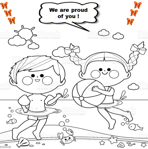 Coloring pages of summer activities | Made By Teachers