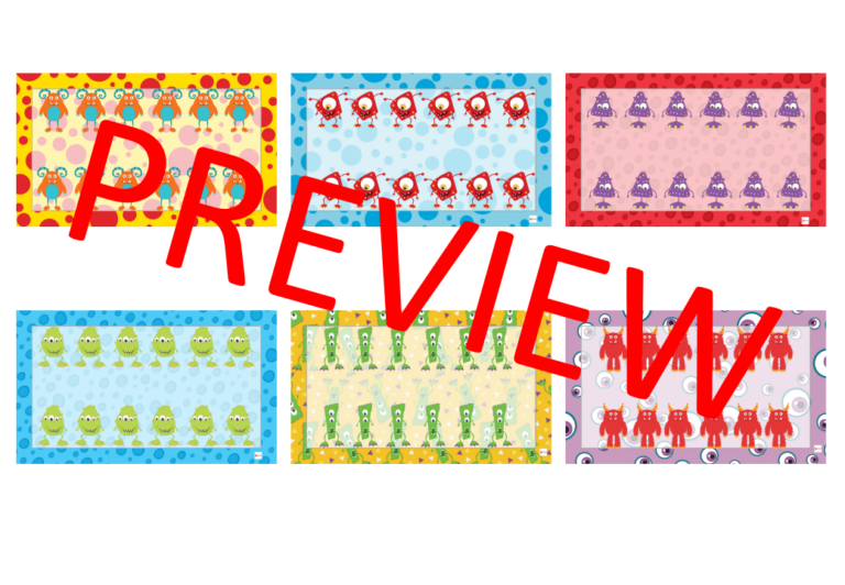 Editable Behavior Punch Cards Monster Theme | Made By Teachers