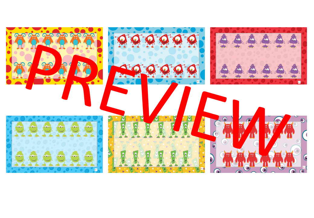 Editable Behavior Punch Cards Monster Theme | Made By Teachers