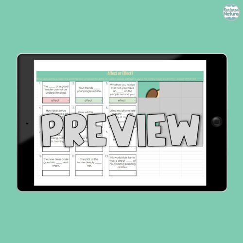 Affect or Effect Homophones Pixel Art Puzzle 2 - Commonly Confused ...