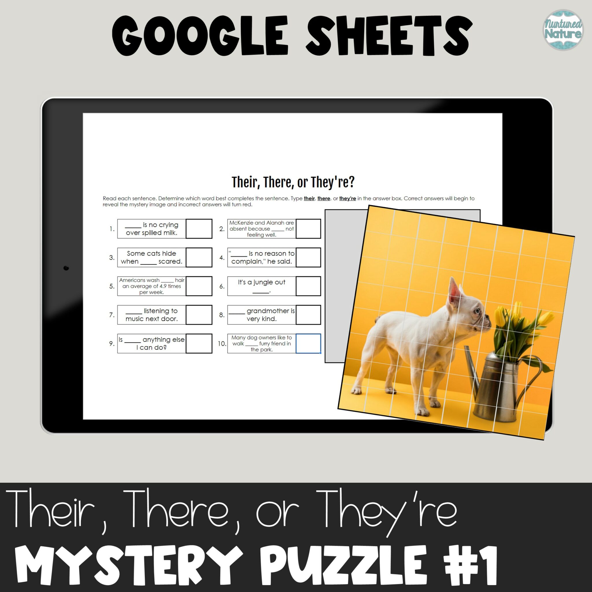 Their There They're Pixel Art Puzzle Bundle - Commonly Confused ...