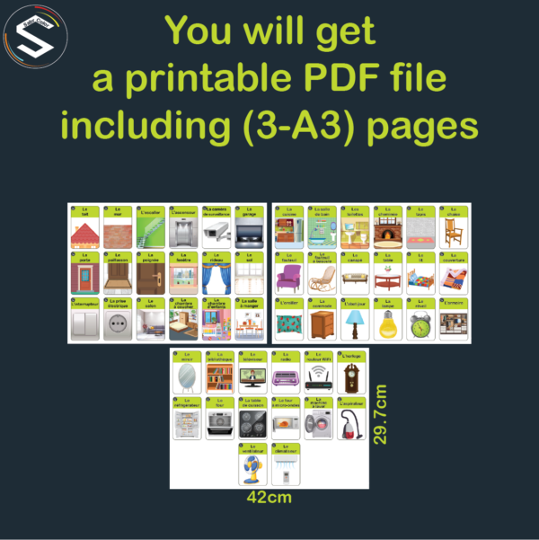 FRENCH House Vocabulary list Flashcards | vocabulaire français de La ...