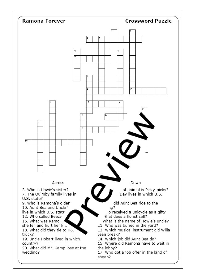 Beverly Cleary "Ramona Forever" worksheets | Made By Teachers