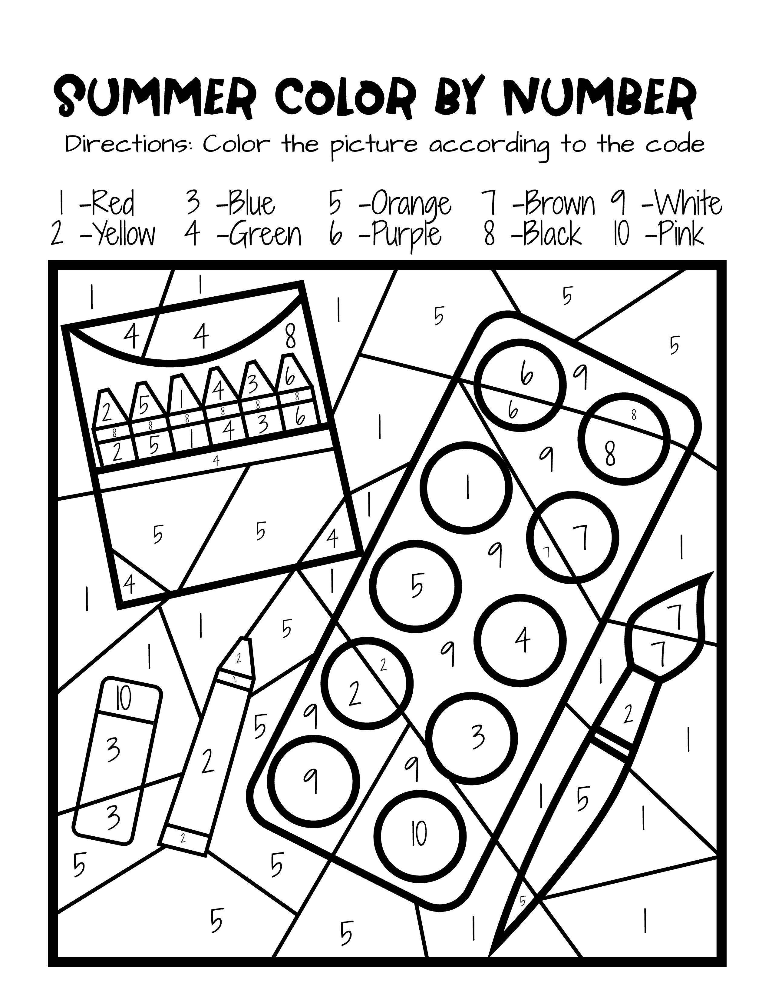 Summer Bliss: A Coloring Book for Fun in the Sun | Made By Teachers