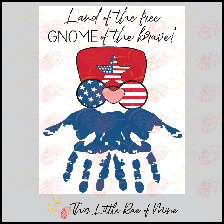 Land of the free GNOME of the brave - independence day - USA ...