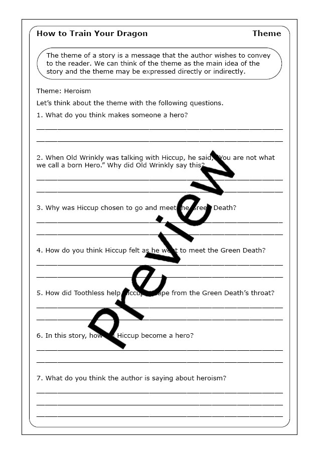 Cressida Cowell "How to Train Your Dragon" worksheets | Made By Teachers