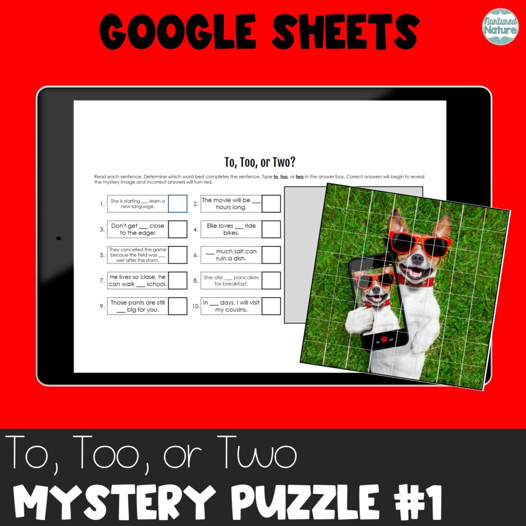 Twos Day Confused Homophones 2s Pixel Art Puzzle 1 Digital Too Too Two ...