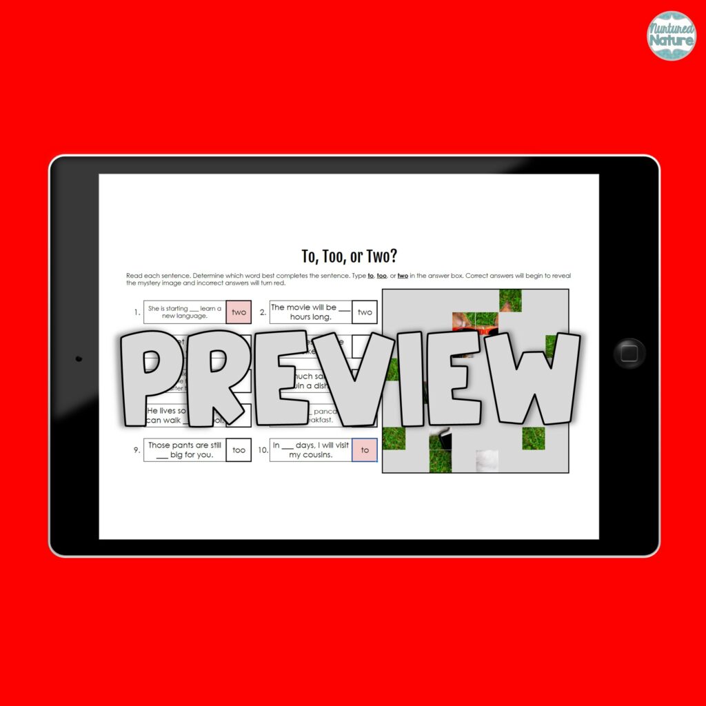 Twos Day Confused Homophones 2s Pixel Art Puzzle 1 Digital Too Too Two ...