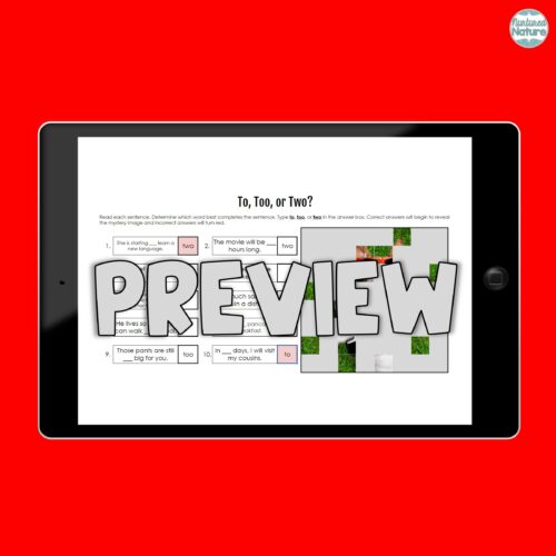 Twos Day Confused Homophones 2s Pixel Art Puzzle 1 Digital Too Too Two ...