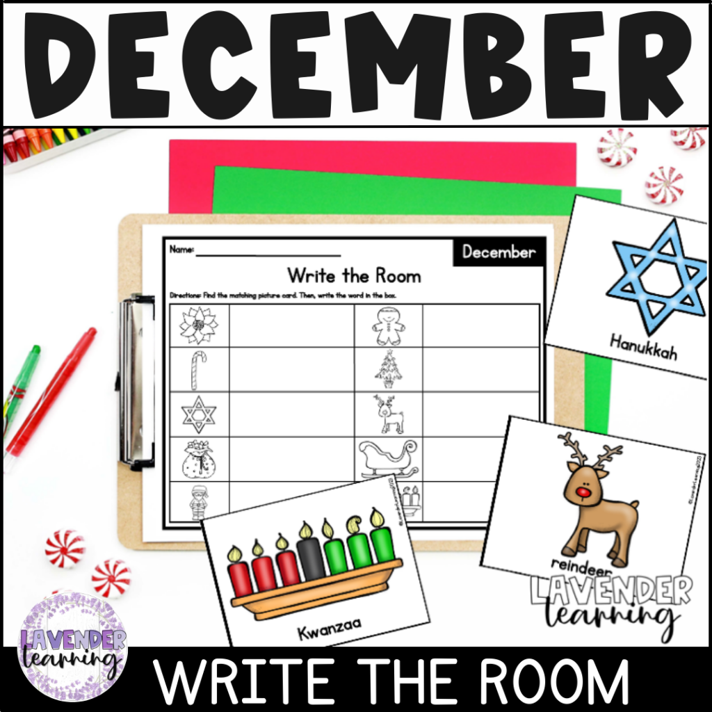 December Write the Room Activity - Winter Write the Room Activity ...