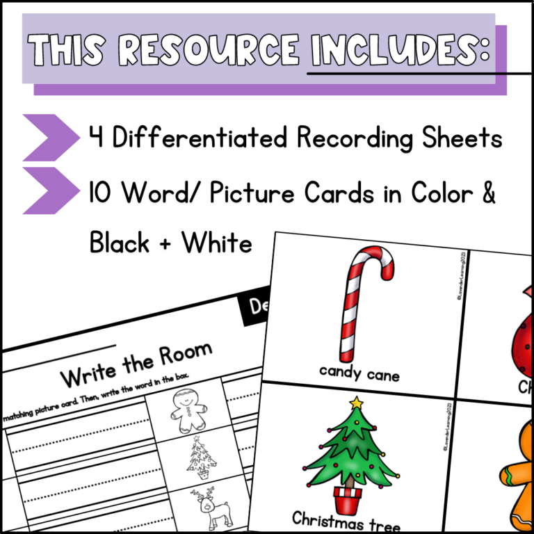 December Write the Room Activity - Winter Write the Room Activity ...