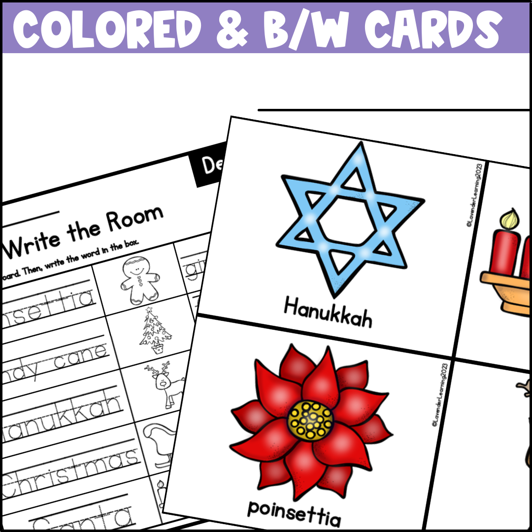 December Write the Room Activity - Winter Write the Room Activity ...