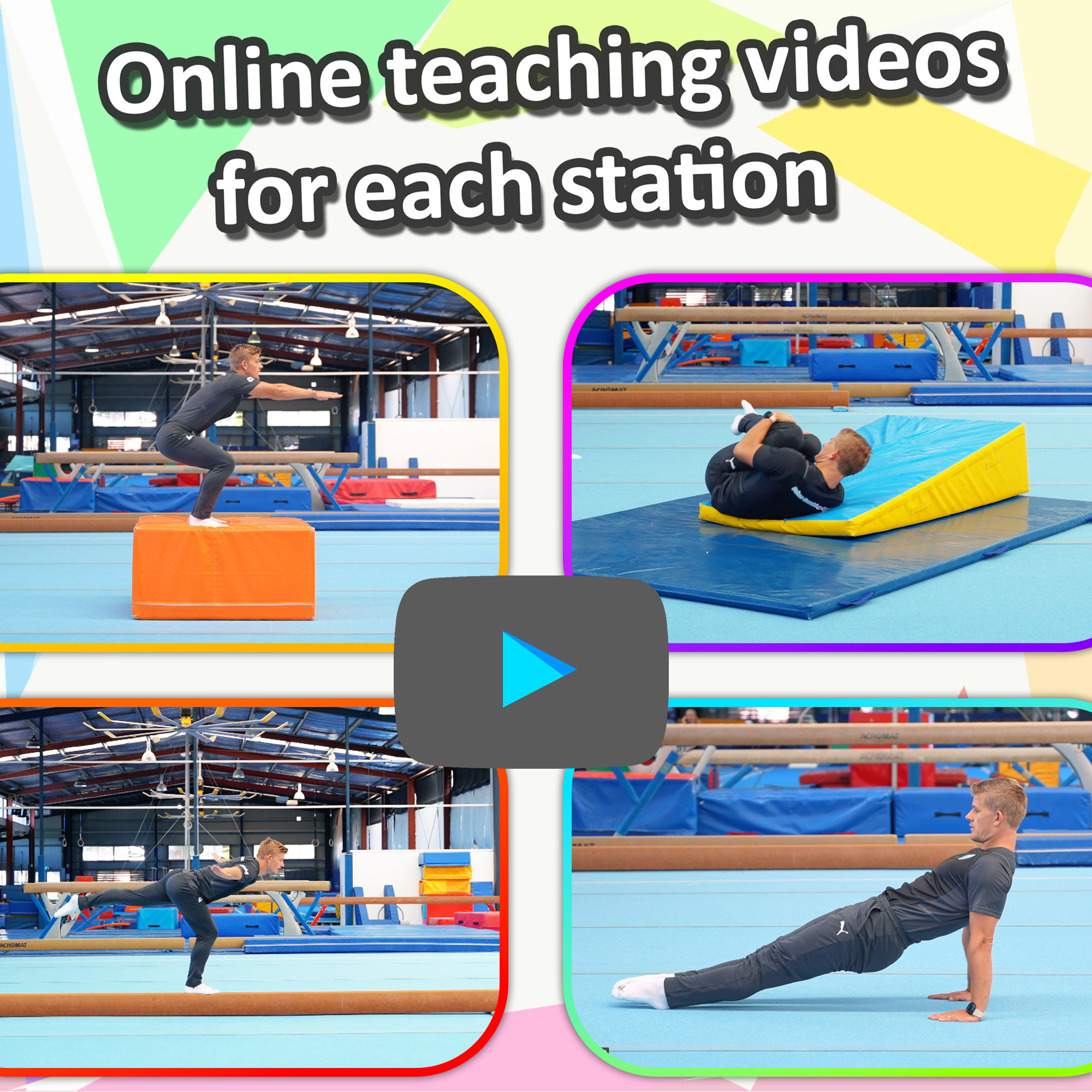 Gymnastic stations for PE - Complete unit & Lesson plans (grades K-6 ...